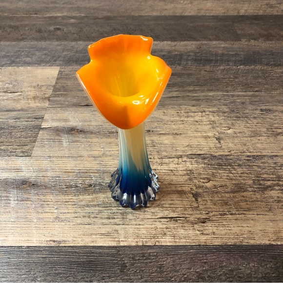 Murano | Accents | Vintage Murano Style Glass Jack In The Pulpit Yellow ...